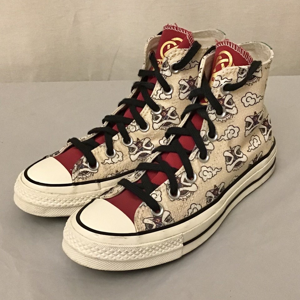 Converse 6.5 Chinese Dragon High Top Women’s Sneakers Polynesian Aztec ...