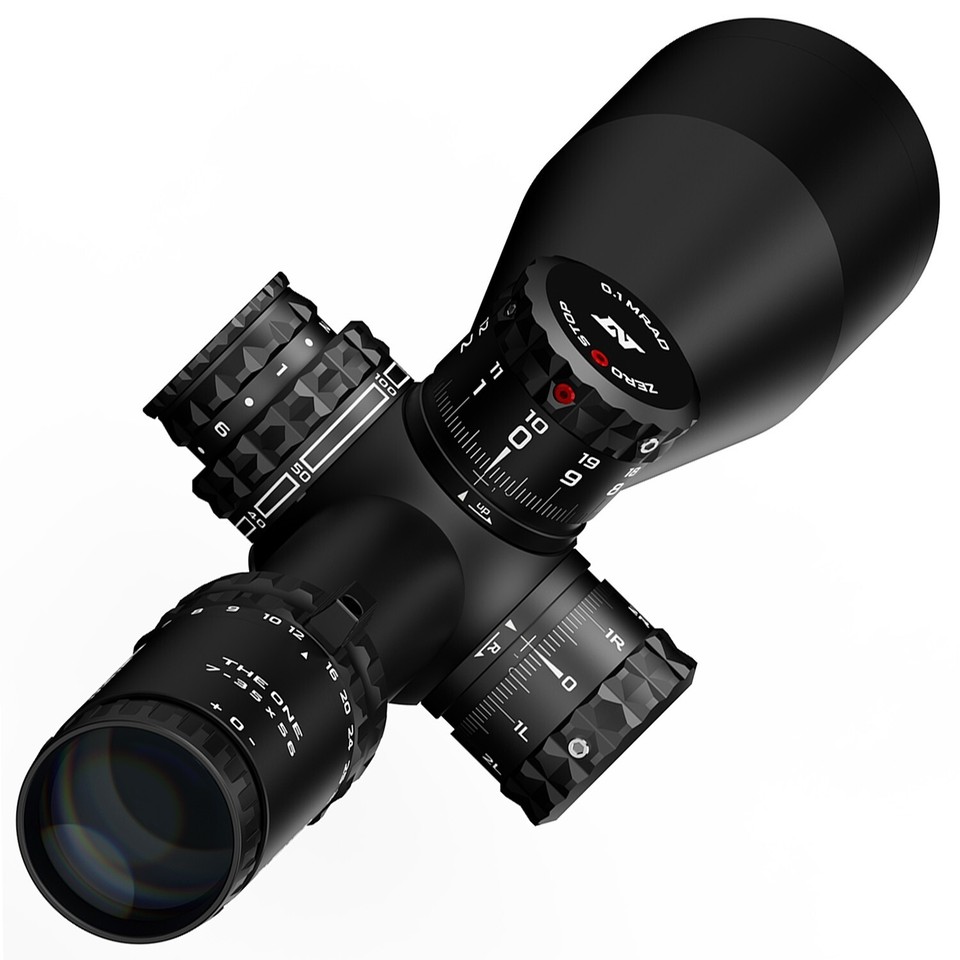 DNT Optics TheOne 7-35x56 FFP MIL TOR/MPR Illuminated Reticle with Zero ...