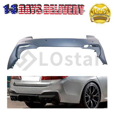 New Rear Bumper Cover For 17 18 19 20 21 Bmw 5-series G30 M-sport ...