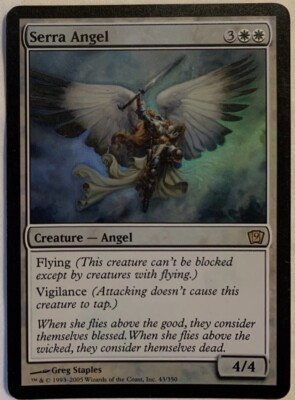 Serra Angel Holographic Magic the Gathering Card | eBay