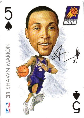 Shawn Marion Phoenix Suns 5 of Spades Sports Playing Card | eBay
