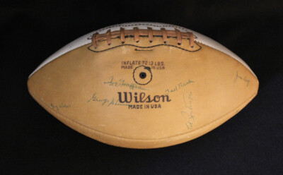 TED BANK AUTOGRAPHED SIGNED FOOTBALL MICHIGAN WOLVERINES QB FB WORLD ...