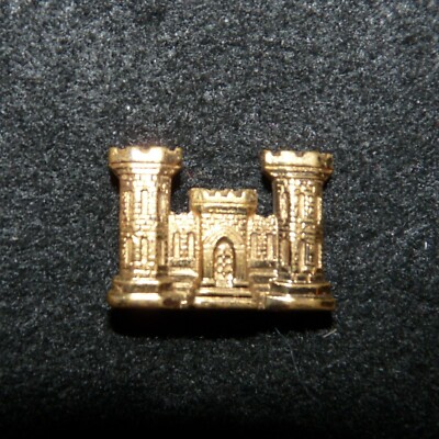 Original US Army M1926 Style Engineer Officer Collar Brass Pinback ...