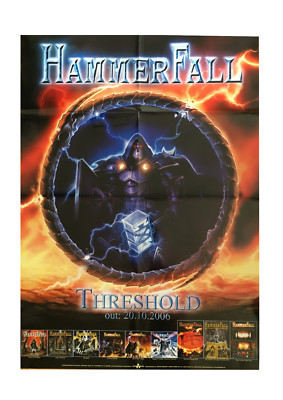 HAMMERFALL - Threshold - Promo Poster - gefaltet / folded ...