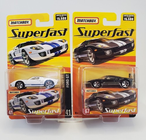 Matchbox Lot 2005 Superfast Ford GT Limited Edition #41 #67 1/15500 ...