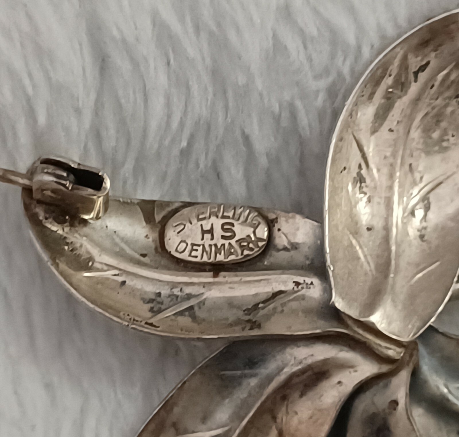 Vintage Sterling Silver Flower Brooch Pin 925 Hermann Siersbol HS ...