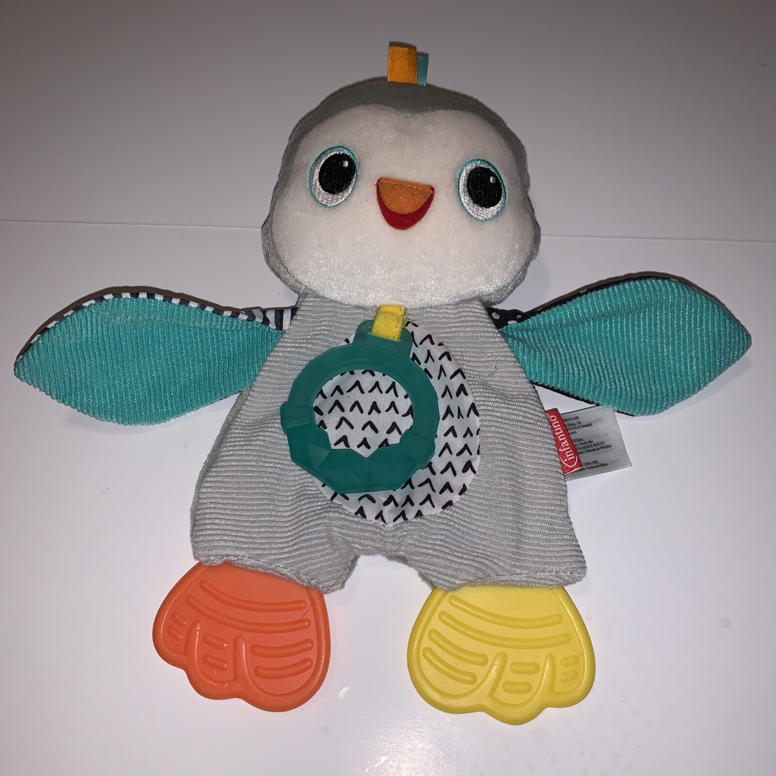 Infantino Cuddly Teether Penguin Bird Owl | eBay