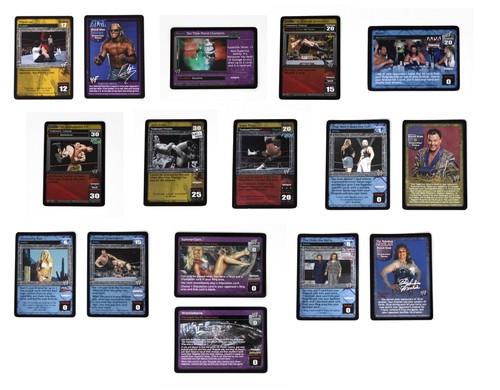 Lot of WWE Raw Deal CCG Cards - Promo Cards, Foil Cards, 2000-2006 - 16 ...