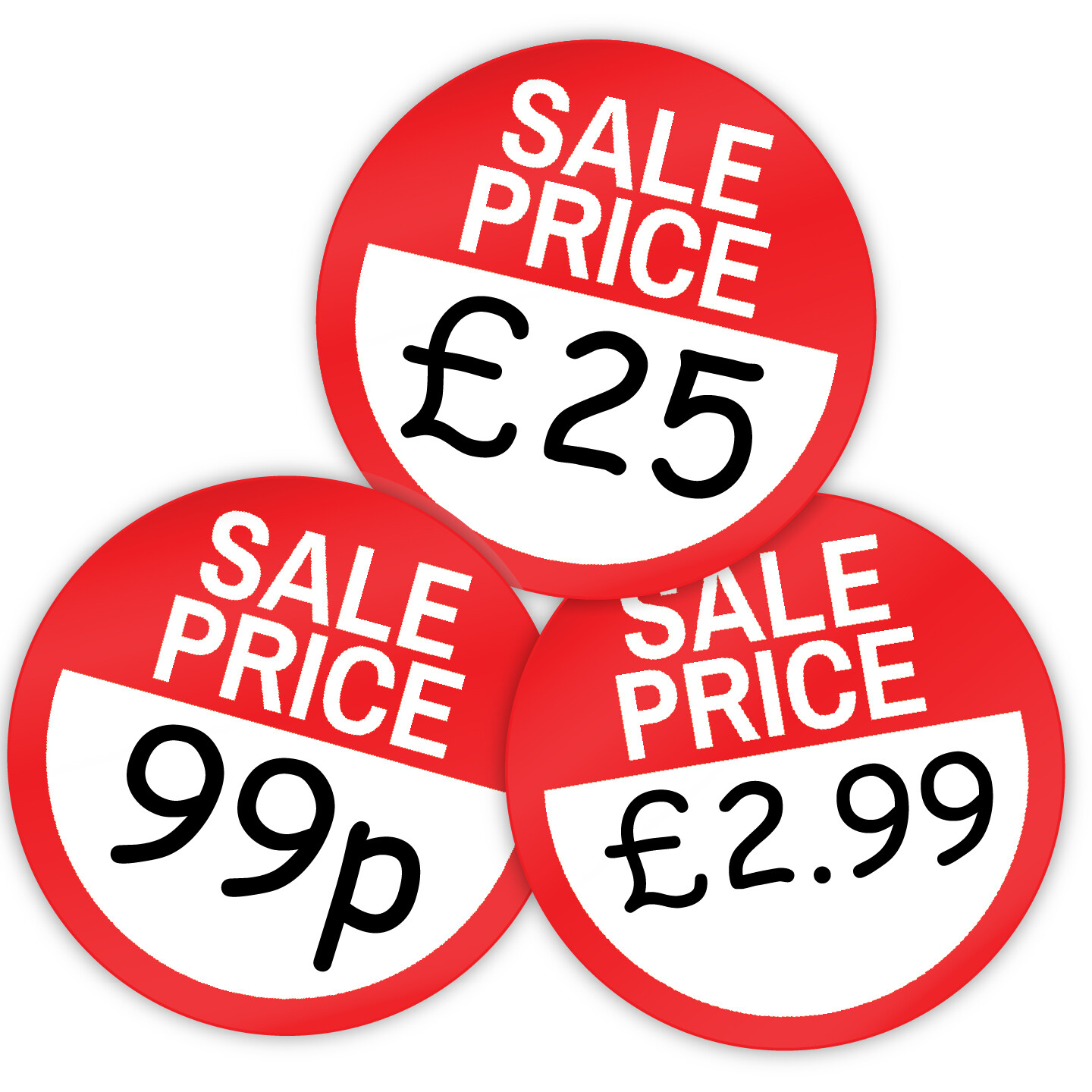 Sale Price Point / Reduced Labels / Shop Stickers - Red - 144 | eBay UK