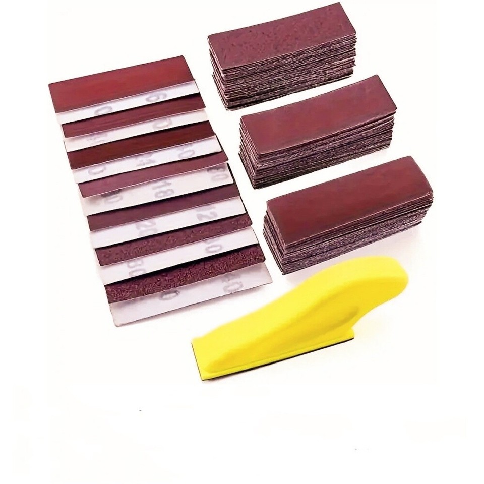 Micro Sander Small Sanding Tool with 70 Sheets of Sandpaper Hand ...