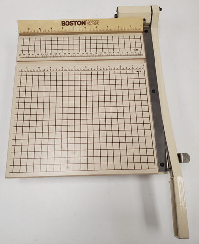 Boston 2612 Paper Cutter 12" Trimmer Heavy Duty Guillotine USA | eBay