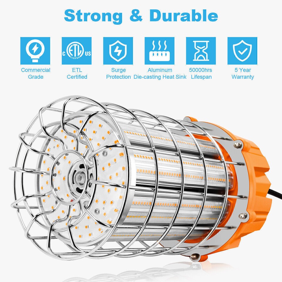 80W LED Temporary Work Light Construction Jobsite Lighting 5000K ...