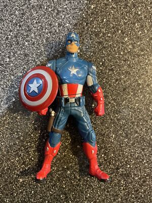 Marvel Avengers Mighty Captain America Shield Smash 6 Inch Action ...
