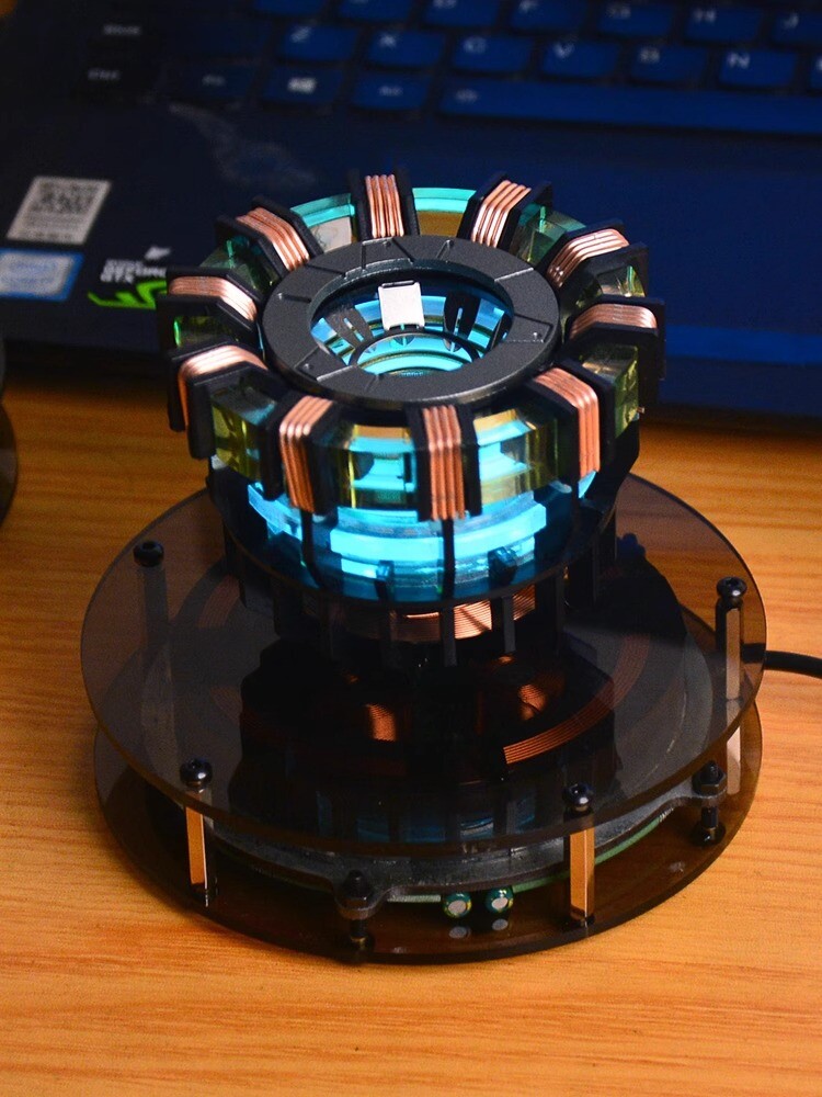 Marvel cartoon Tony Stark Arc Reactor MK1/2 LED Model Magnetic ...