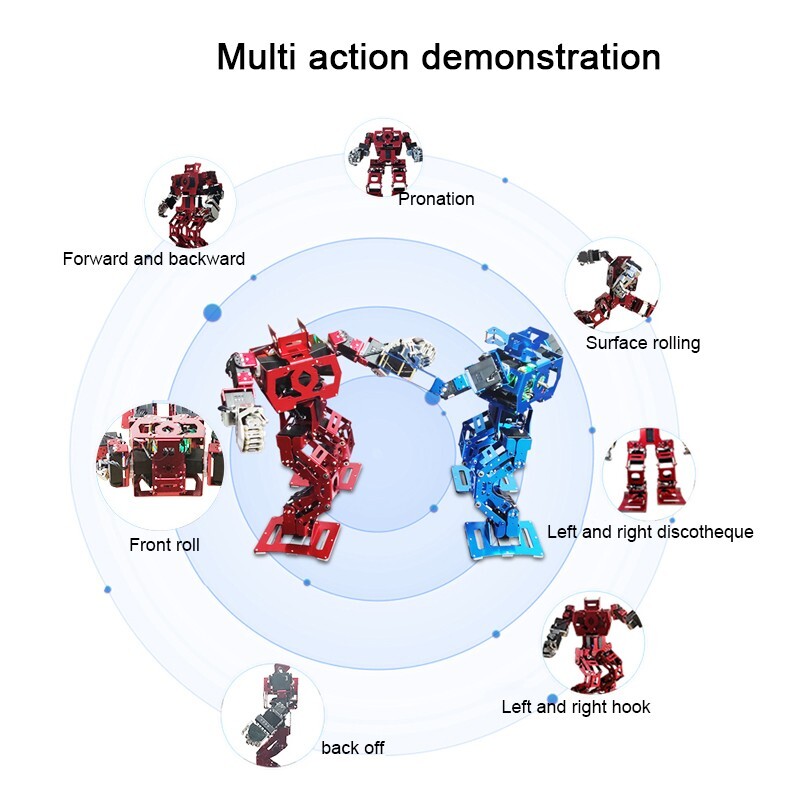 15 Dof Biped Robot Humanoid Robot Fighting Robot Remote Control Battle ...