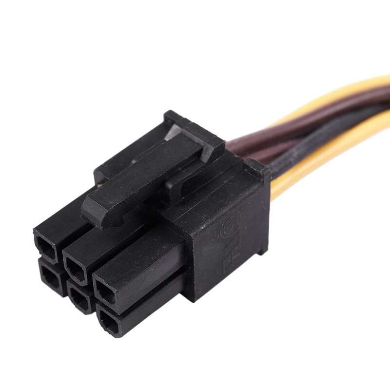 A Dual 4-Pin Molex IDE to 6 Pin PCI-E Graphic Card Connector Cable ...