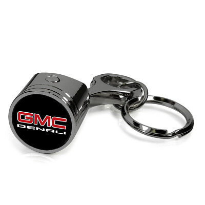GMC Denali Black Chrome Engine Piston Style Metal Key Chain | eBay