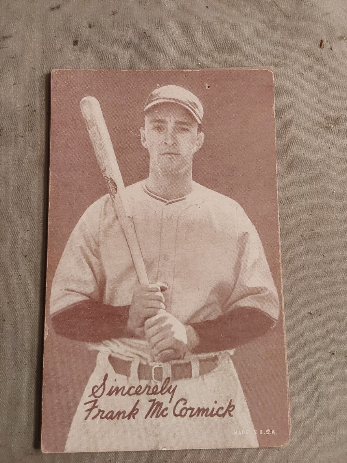 1939-46 Salutations Penny Arcade Mutoscope Exhibit Card Frank McCormick ...