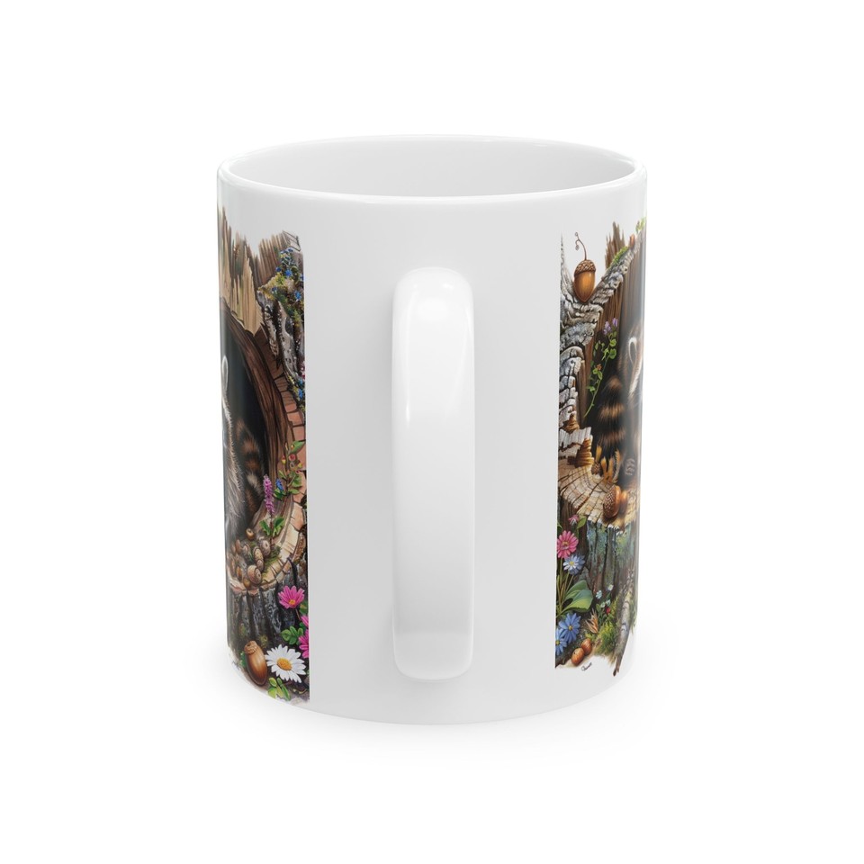 Racoons Hiding Wildlife Creatures Themed Ceramic Coffee Mug | eBay