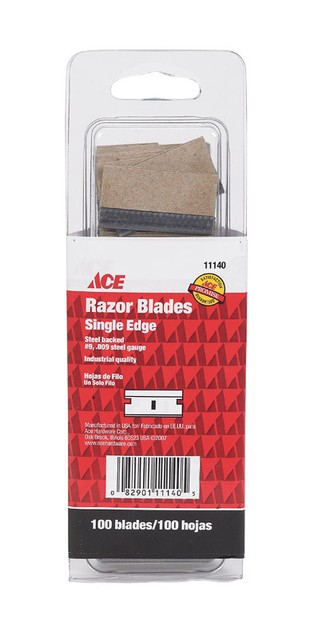 Bx/100 Single Edge Razor Blade ACE Specialty Knives and Blades 11140a ...