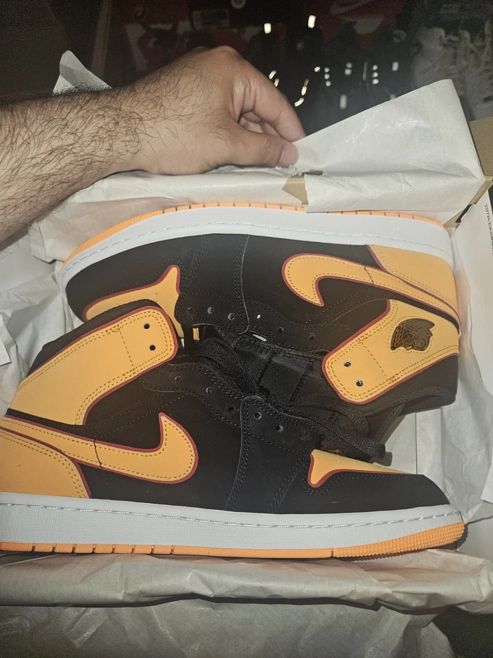 Jordan 1 SE Mid Vivid Orange for Sale - Authenticity Guaranteed - eBay