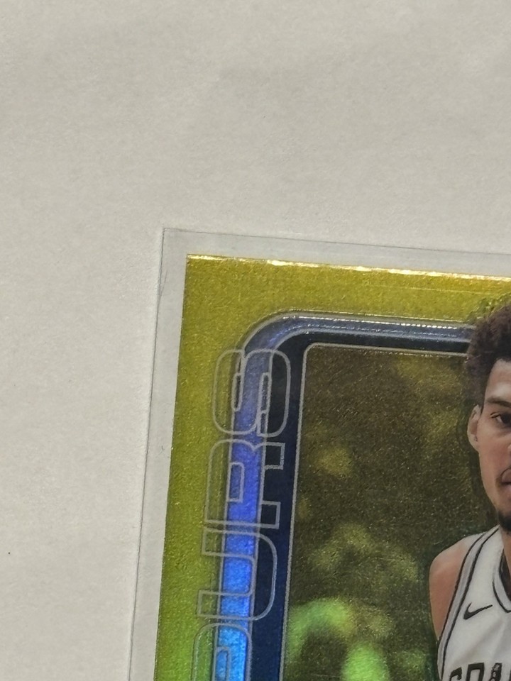 2025-26 Topps Chrome Victor Wembanyama Yellow Basketball Border 104/275 ...