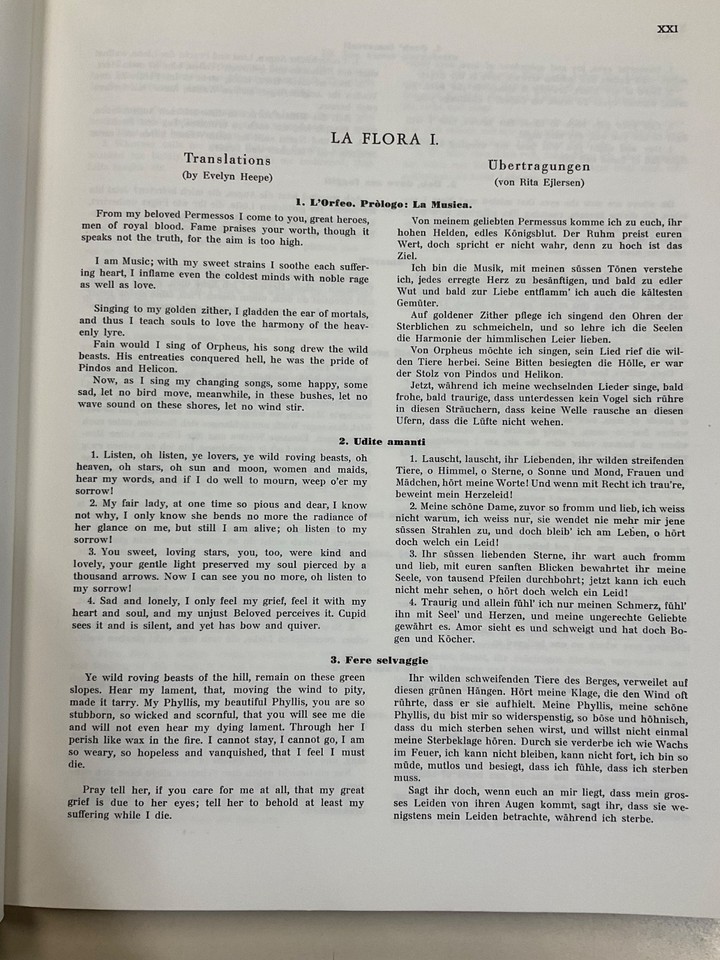 La Flora Volumes Primo and Terzo Arie &c Italiane SC 1949 K Jeppesen ...