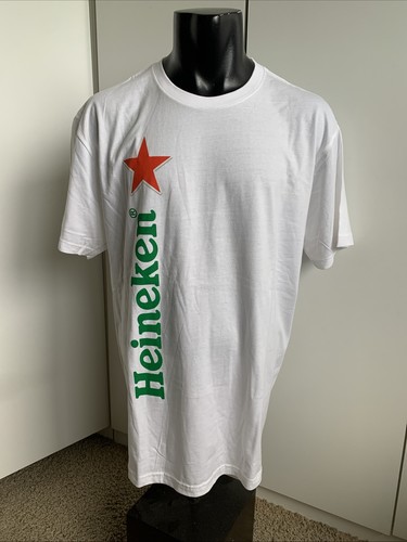*NWOT* Men’s size XL white Heineken short sleeve T-shirt 100% cotton | eBay