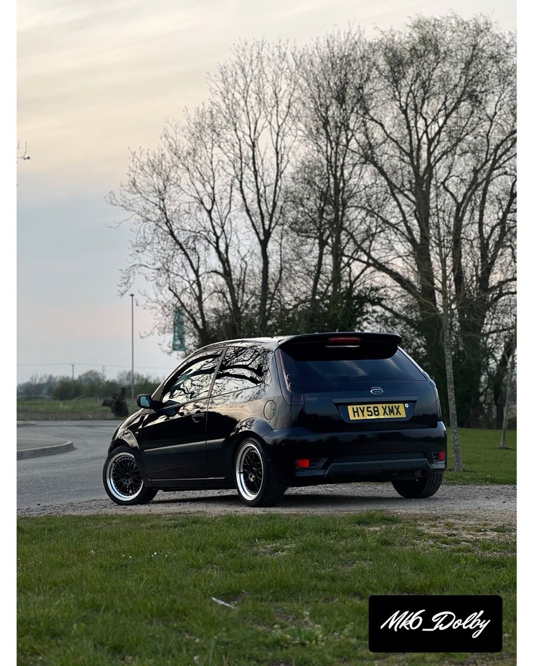 Mk6 Ford fiesta 2008 ZTEC S . Pantha black. St150 swapped leather seats ...