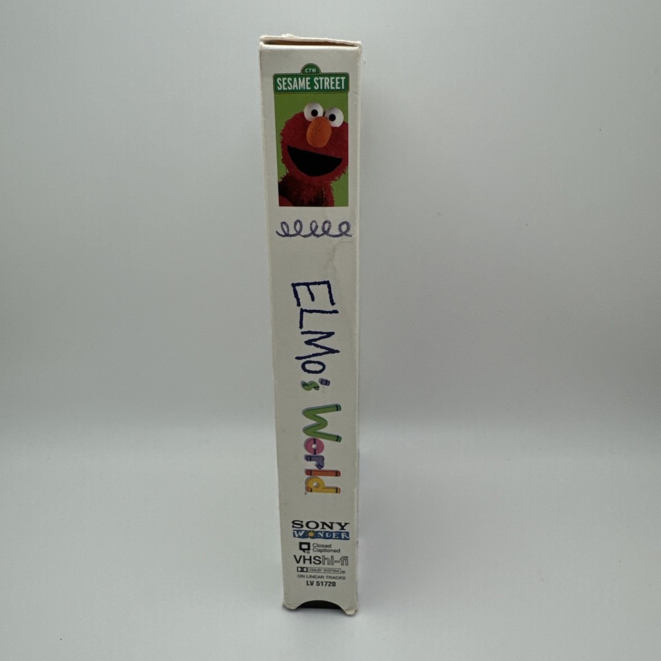 Sesame Street Elmo's World VHS 2000 Tape 3 Elmo Episodes for Children ...