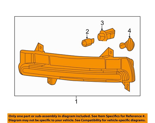 CHRYSLER OEM 17-21 Compass Front Lamps Park Signal Lamps-Signal Lamp ...