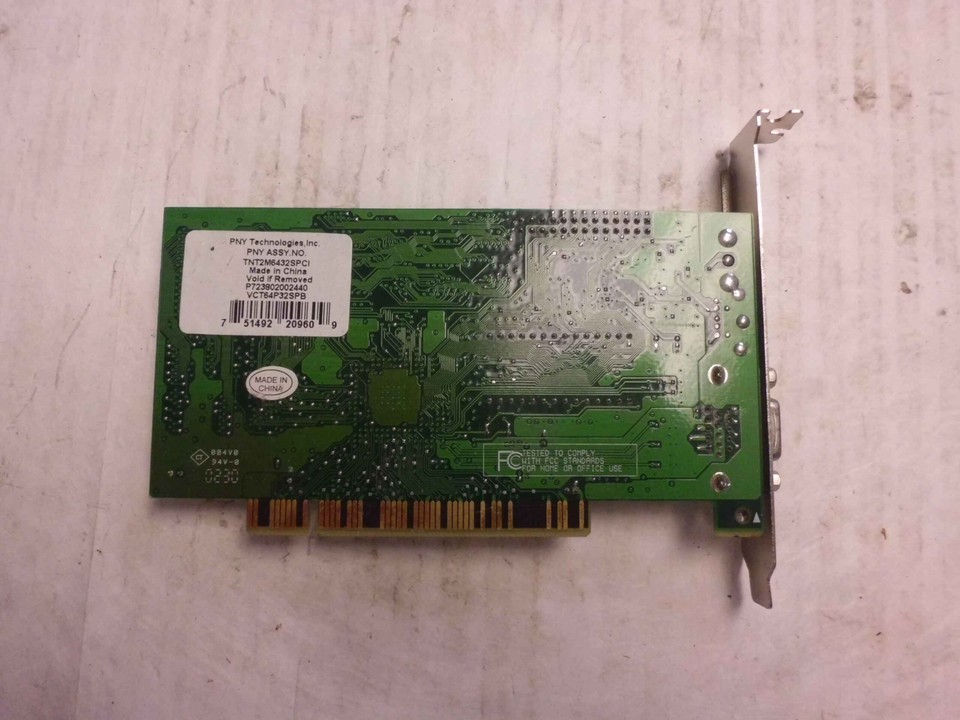 TNT2M6432SPCI, VCT64P32SPB pny 32MB pci tnt 64 nvidia video card with ...