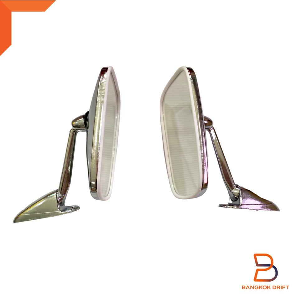 Pair Chrome Fender Door Wing Mirrors For Ford F-100 Ranger F-Series ...