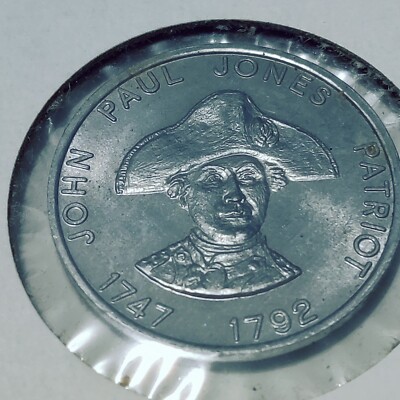 1968 John Paul Jones Patriot Shell Famous Americans Coin Game - Token ...
