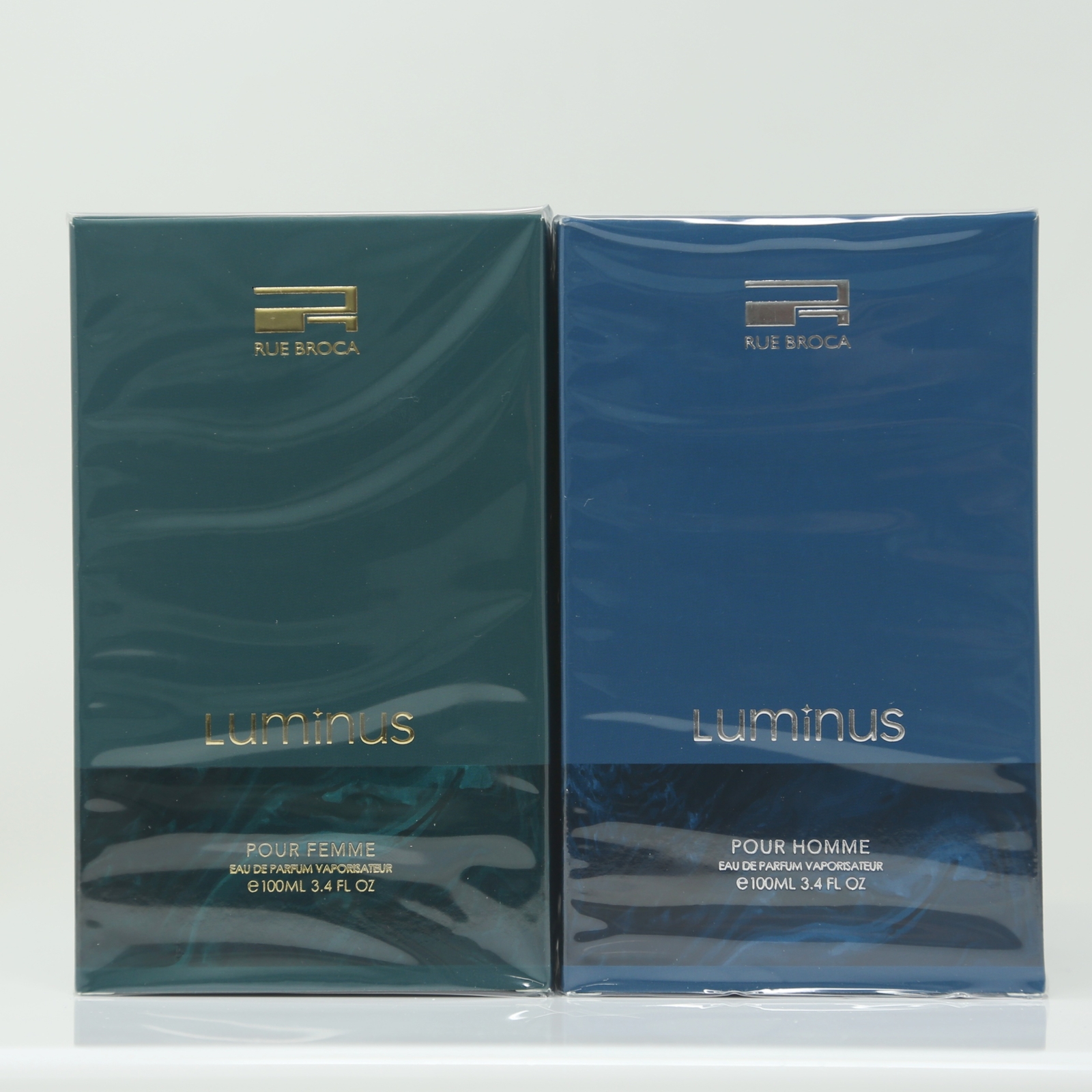2PK Rue Broca Luminus Men & Luminus Women Eau de Parfum Spray 3.4oz ...