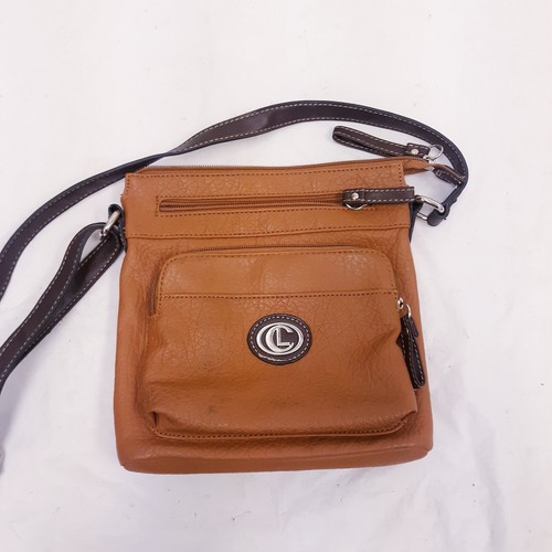 CL Carryland Purse Brown shoulder cross body pocketbook handbag Pockets ...
