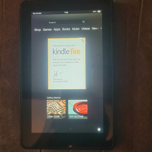 Amazon Kindle Fire Tablet 1st Generation D01400 8GB 7" - #20230819351 ...