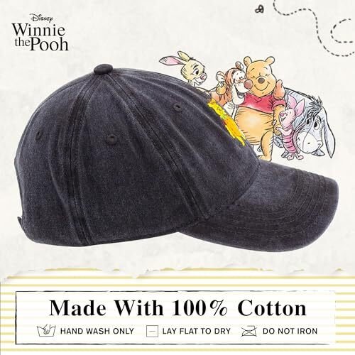 Winnie The Pooh Dad Hat, Adjustable Cotton Baseball Cap with Curved ...