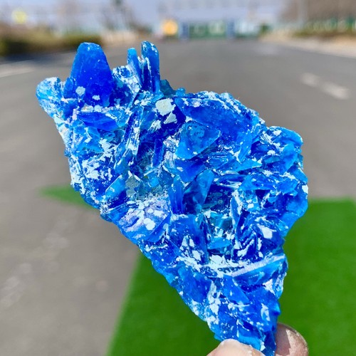 15G Newly discovered Blue chalcanthite Crystal cluster Stunning Crystal ...