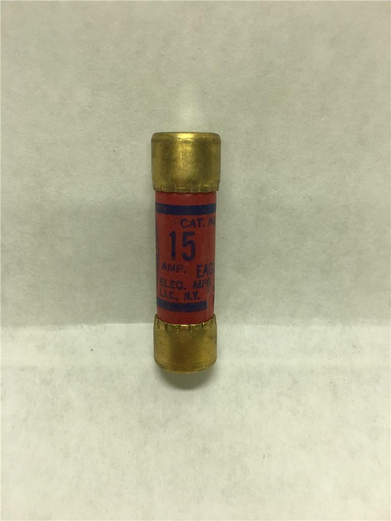 (Lot of 25) Eagle No. 655 Non-Renewable N.E.C. 15 Amp Cartridge Fuses ...