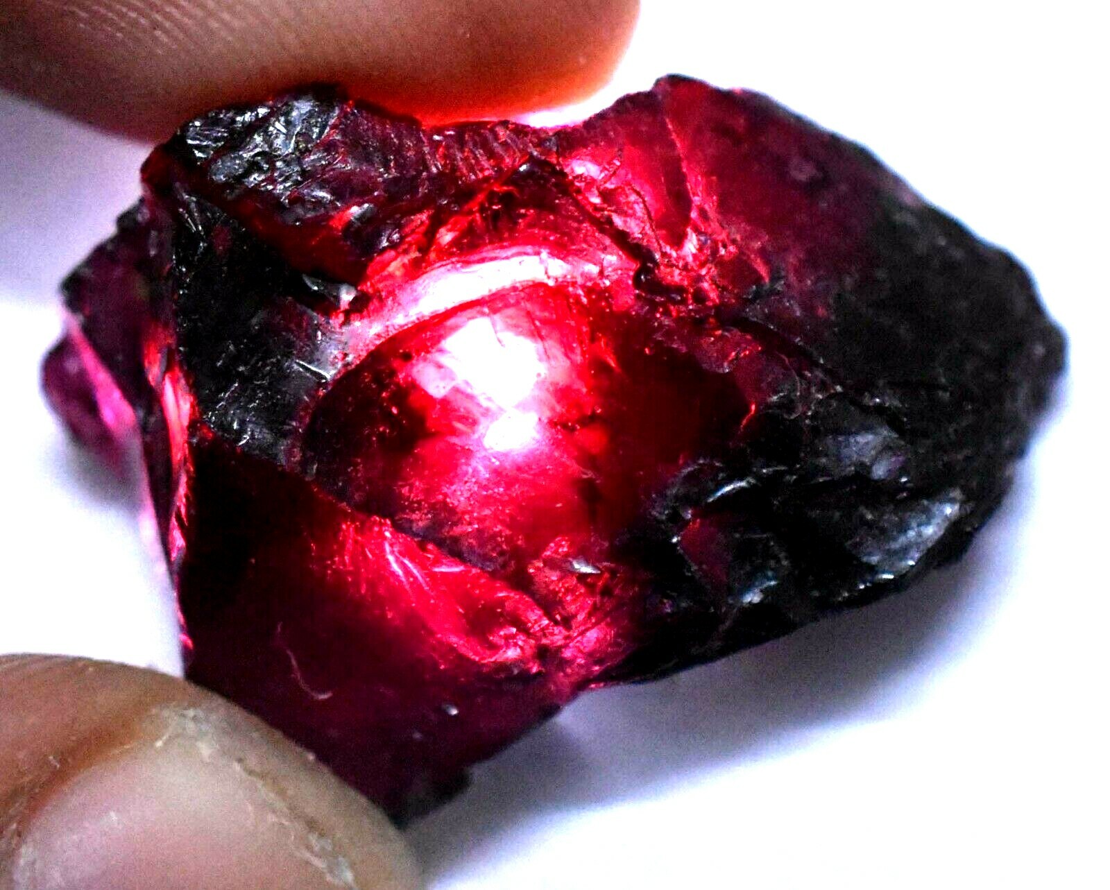 Rare Natural Red Painite 36.05 Ct Burma Specimen Facet Rough Untreated ...
