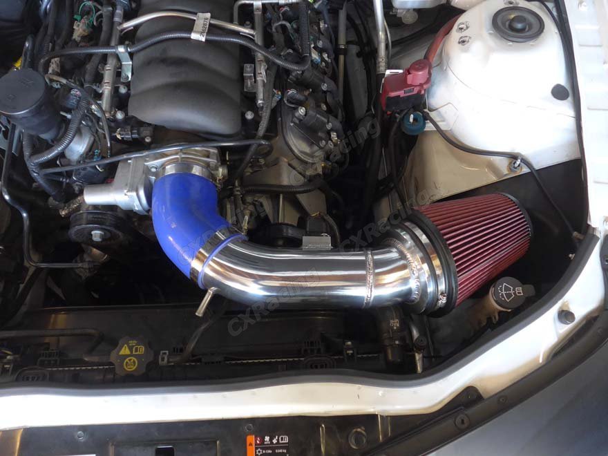 CXR 4" Velocity Stack Cold Air Intake Pipe 6" Filter For 09-15 Camaro ...