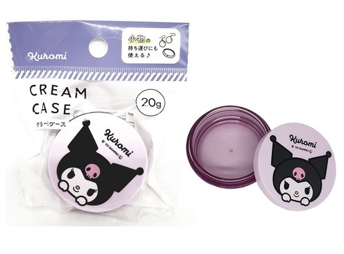 Sanrio Kuromi Large Container Cream Case Makeup Travel Case Purple Base ...