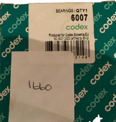 1660 Codex 6007 Deep Groove Ball Bearing 35 x 62 x 14 mm | eBay UK