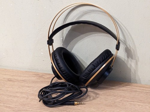AKG K92 headphones studio monitoring closed-back 3.5mm wired black/gold ...