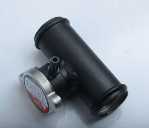 35mm O.D ALUMINUM INLINE RADIATOR HOSE FILLER NECK WITH 1 FREE CAP ...