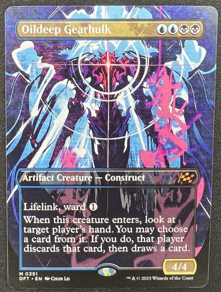 Oildeep Gearhulk Borderless MTG Aetherdrift 351 NM | eBay