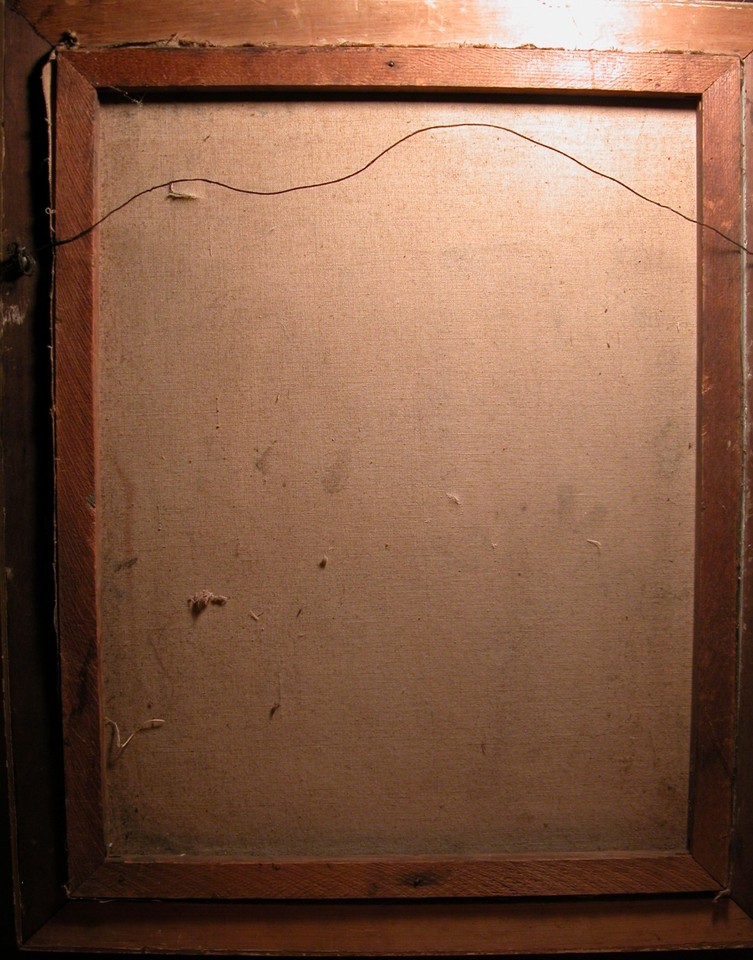 American Artist William J Gurry Antique Folk Art Oil Painting Fly ...