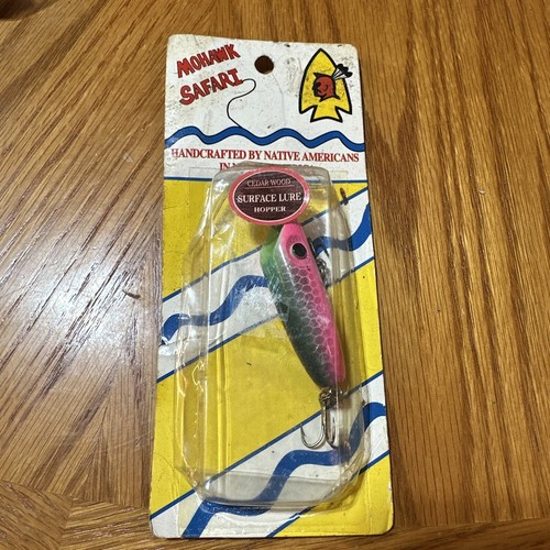 Vintage Mohawk Safari Cedar Wood Surface Lure Hopper Fishing Lure | eBay