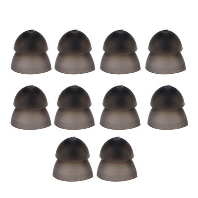 10pcs Hearing Aid Domes 8mm Double Layer Closed Type Ear Tips(Black ...